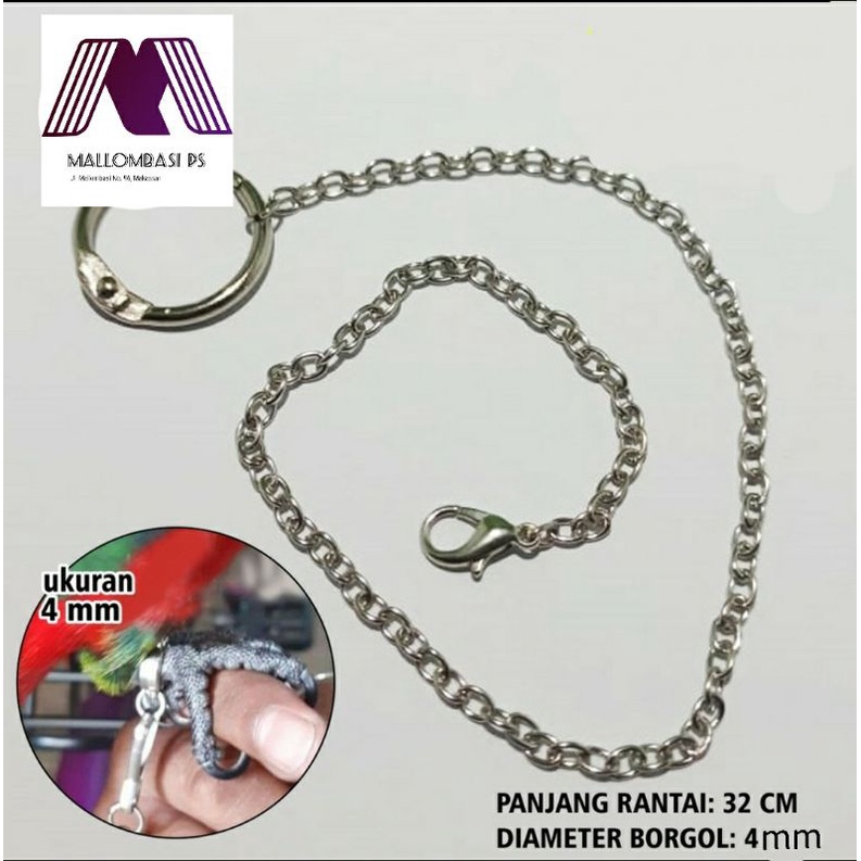 Jual Rantai Borgol Ring Besi Ikat Kaki Burung Lovebird Love Bird Murai ...