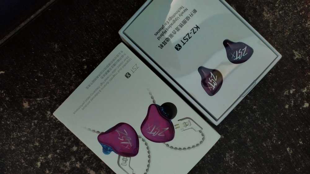 KZ ZST X with Mic Knowledge Zenith ZSTx Earphone In Ear Monitor IEM 1BA ...
