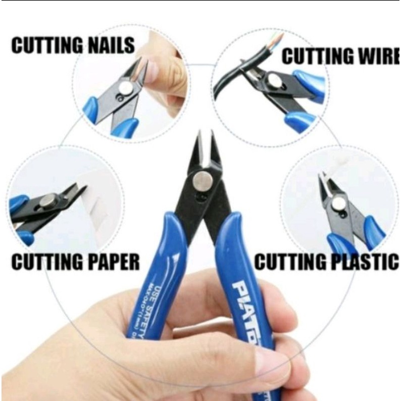 Jual Tang potong knip mini PLATO Gunting coil kawat kabel nipper ...