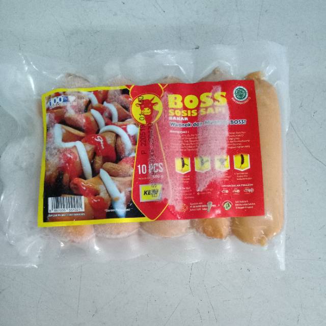 Jual promo|| Sosis boss jumbo mini keju isi 10pcs 500gr | Shopee Indonesia