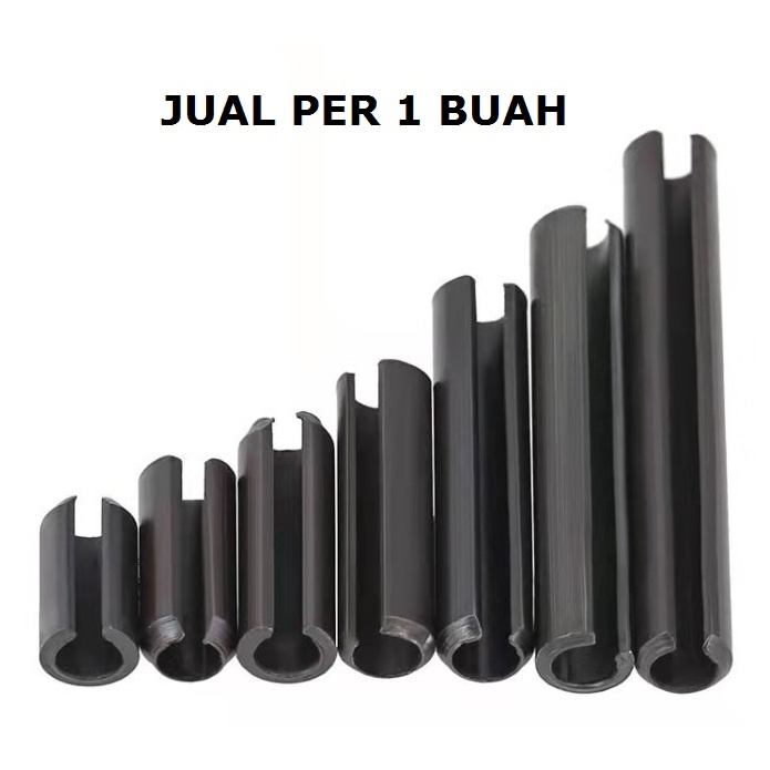 Jual Roll Pin 6 mm x 50 mm C Pin Belah Baja Hitam Dowel Pins Sellock ...