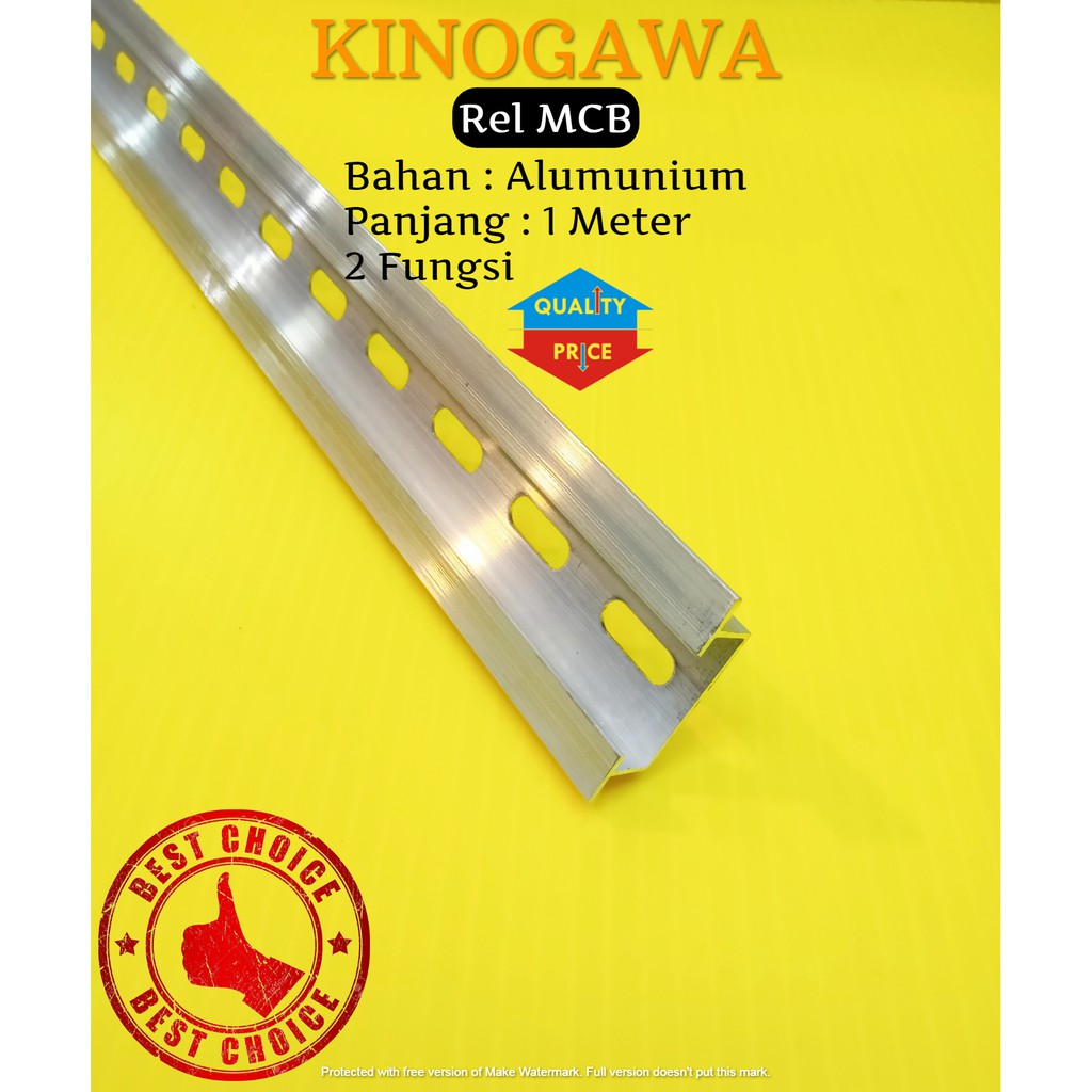 Jual Din Rail / Rel MCB Alumunium 2 Fungsi KINOGAWA | Shopee Indonesia