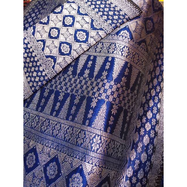 Jual Songket tenun asli palembang lepus kristal mewah elegan | Shopee Indonesia