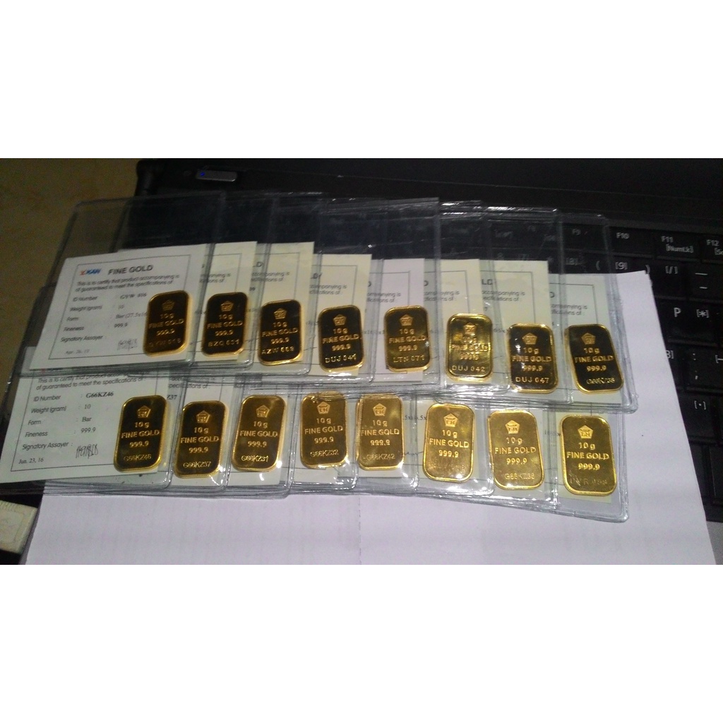 Jual logam mulia emas 10gr sertifikat antam | Shopee Indonesia