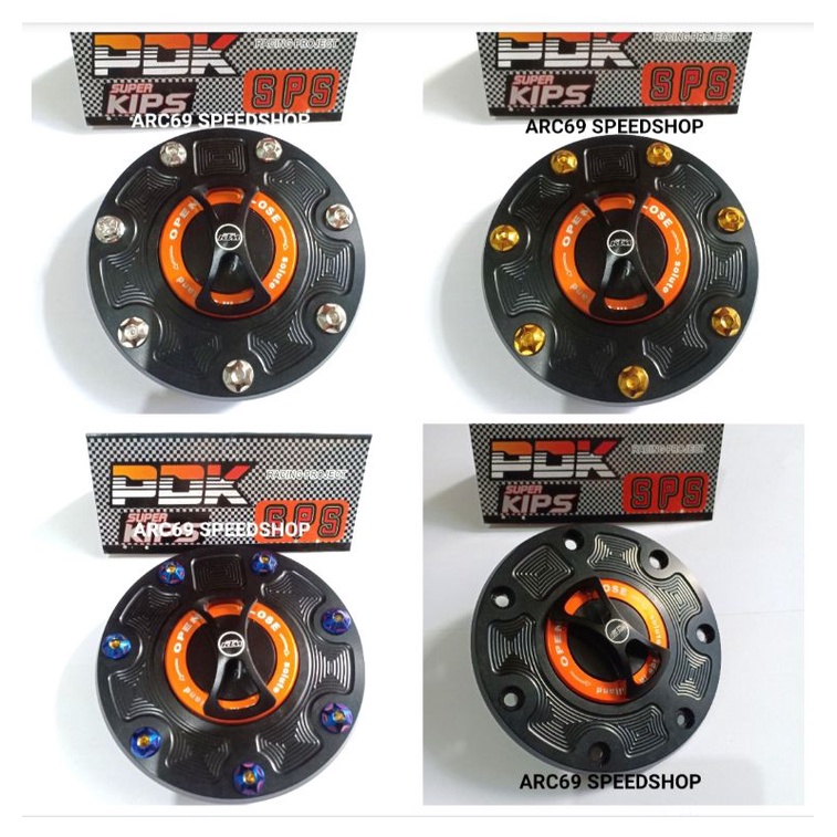 Jual Tutup Tangki Bensin PDK Thailand Model KTM CNC + Baut Probolt, Ninja R,RR,SS | Shopee Indonesia