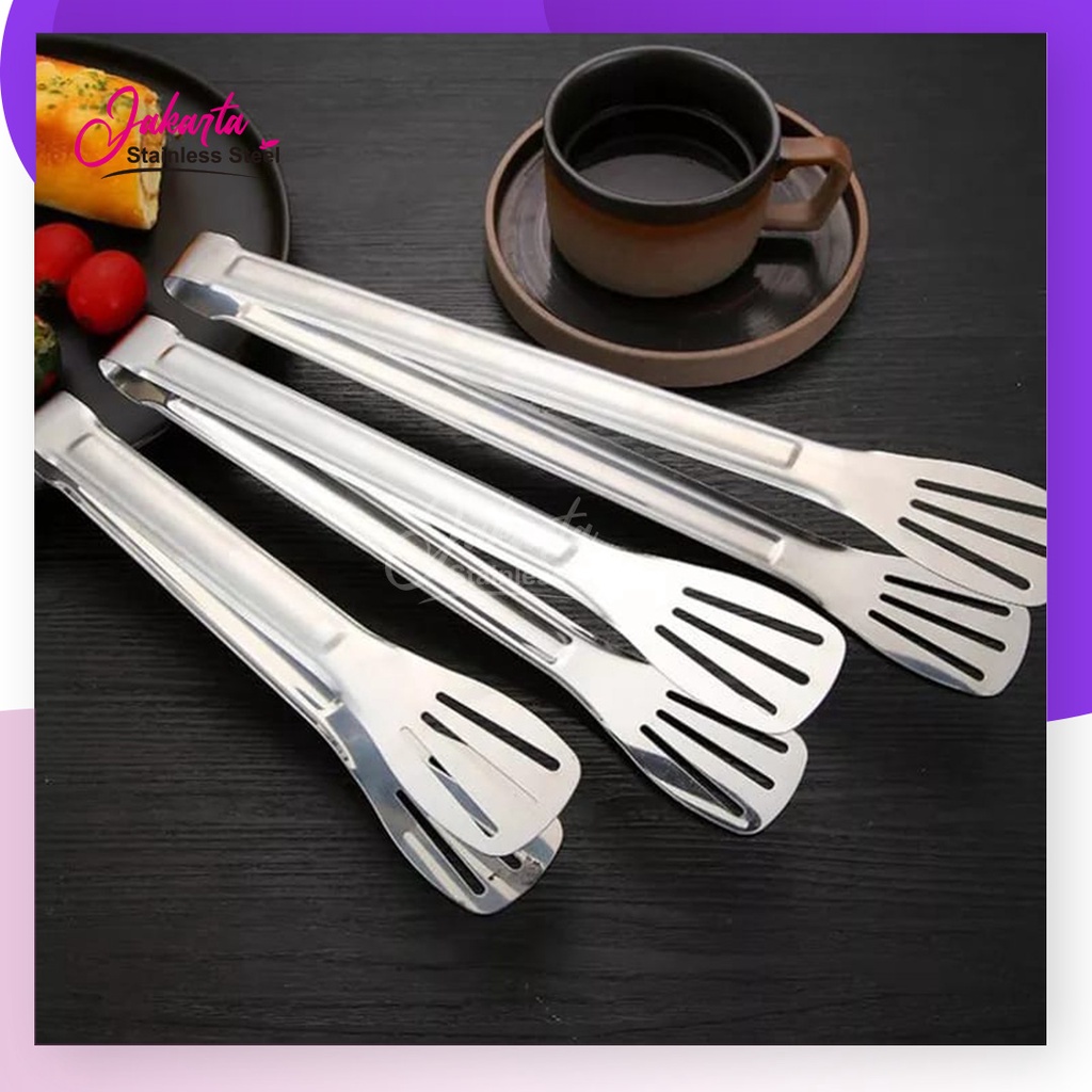 Jual JSS - Capitan Makanan Stainless Steel Jepitan Kue Pencepit Roti ...