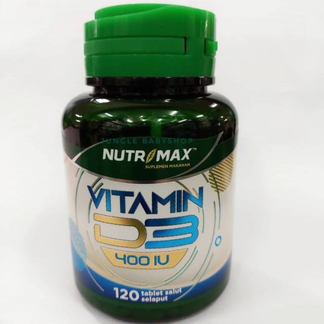 Jual NUTRIMAX Vitamin D3 400 IU BPOM 120 Tablet Indonesia|Shopee Indonesia