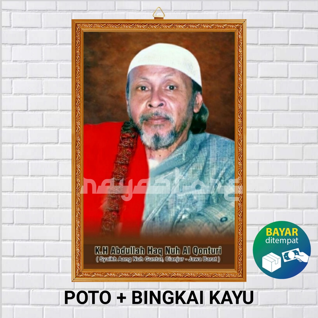 Jual POSTER POTO + BINGKAI KH ABDULLAH HAQ NUH MAMA NUH / POSTER KH ...