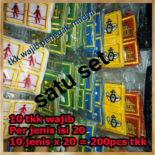 Jual Tkk Wajib Pramuka 1set Tanda Kecakapan Khusus Wajib Pramuka Penegak Madya Bordir | Shopee ...