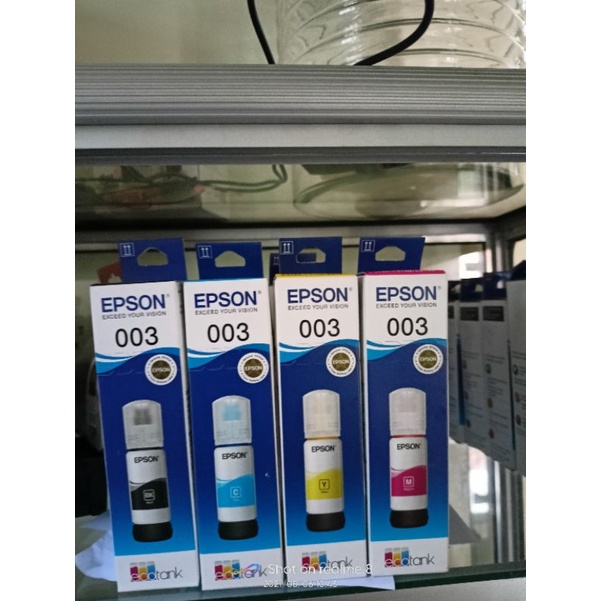 Jual tinta efson 003 satu set seribu persen original | Shopee Indonesia