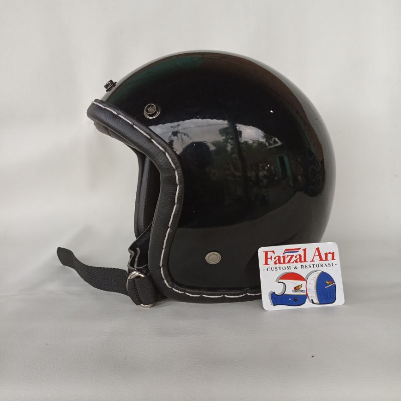 Jual Helm Slim Head Lis Jahit Manual | Shopee Indonesia