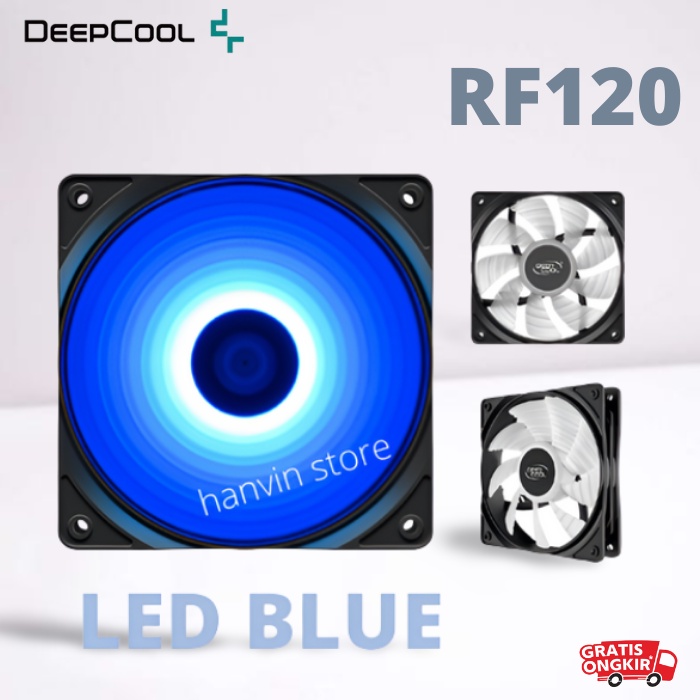 Jual DEEPCOOL RF120 LED BLUE COOLER CASING GAMING | Shopee Indonesia