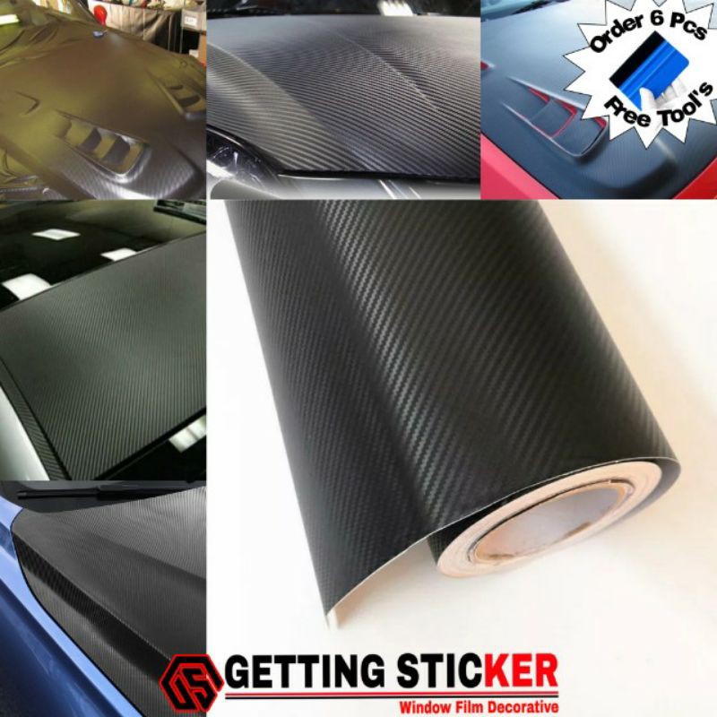 Jual stiker skotlet carbon 3d hitam sticker scotlite karbon | Shopee ...