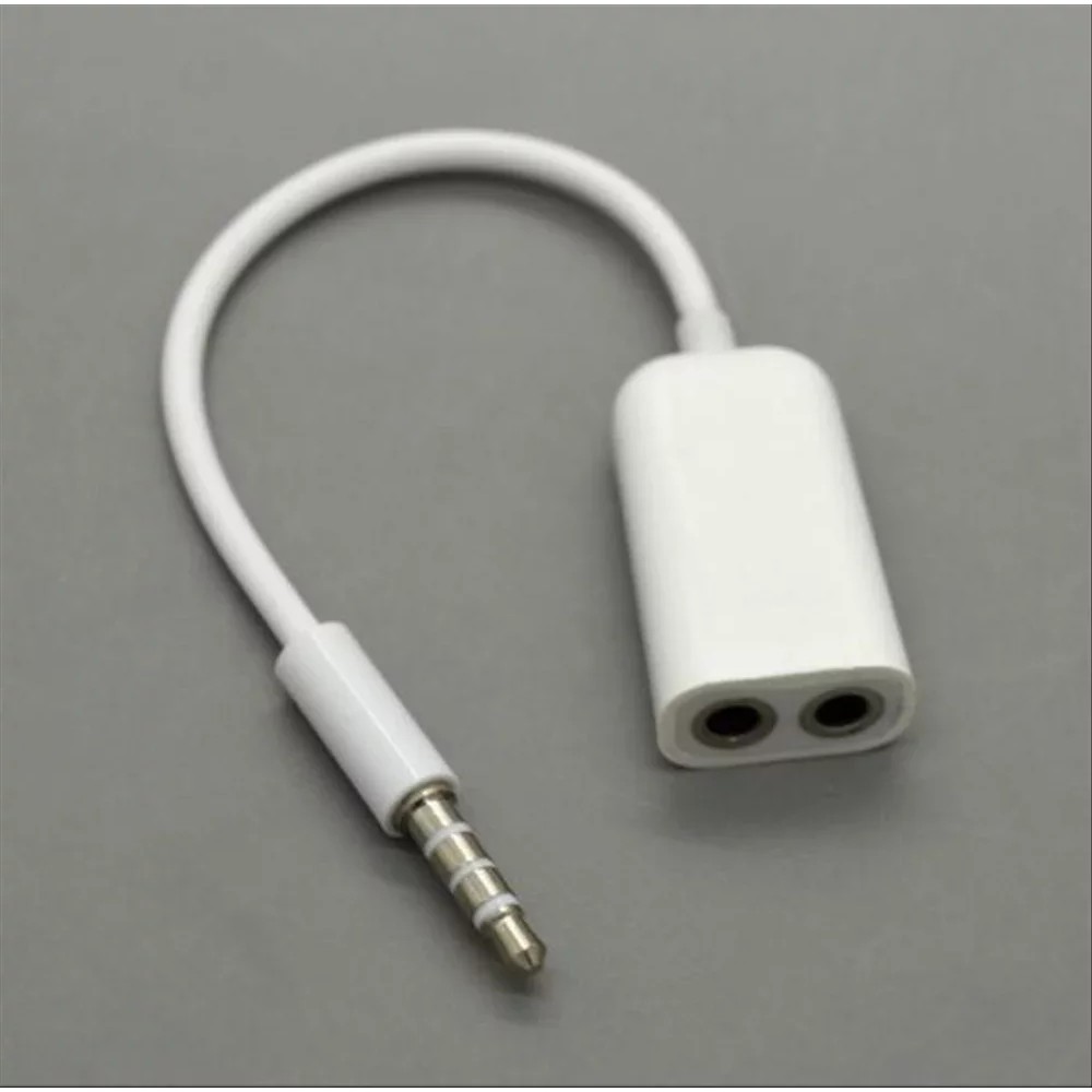 Jual Audio Splitter 2 In 1 - Portable Double Aux 3.5 Mm Jack Output ...