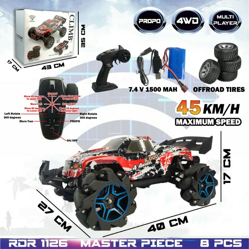 Jual Merah RC Propo Ultimate 4x4 Offroad Buggy Rock Crawler Drift Jeep ...