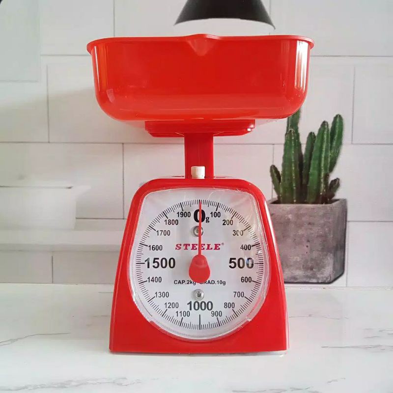 Jual Timbangan Steele Tepung Dapur manual 2 kilogram | Shopee Indonesia