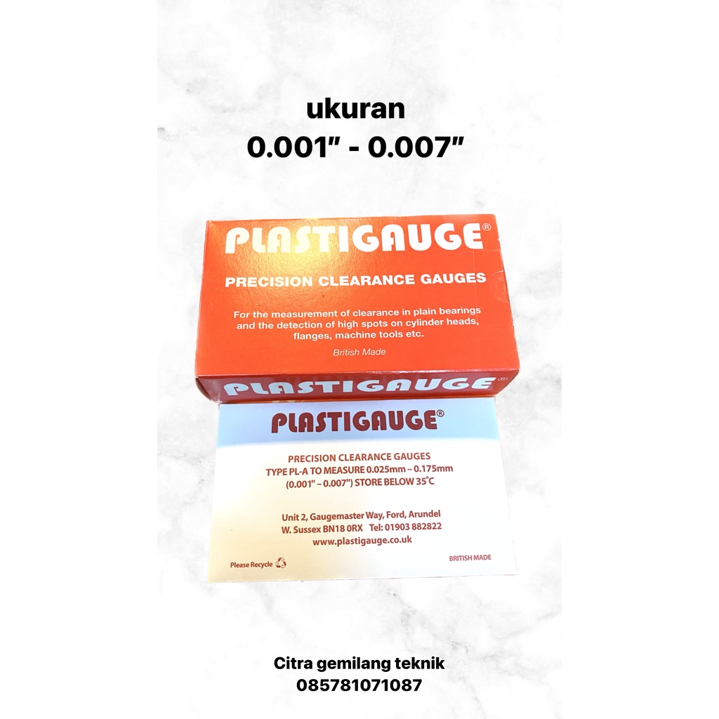 Jual Plastigauge merah type PL-A/ plastic gauge/ plastigauge | Shopee ...