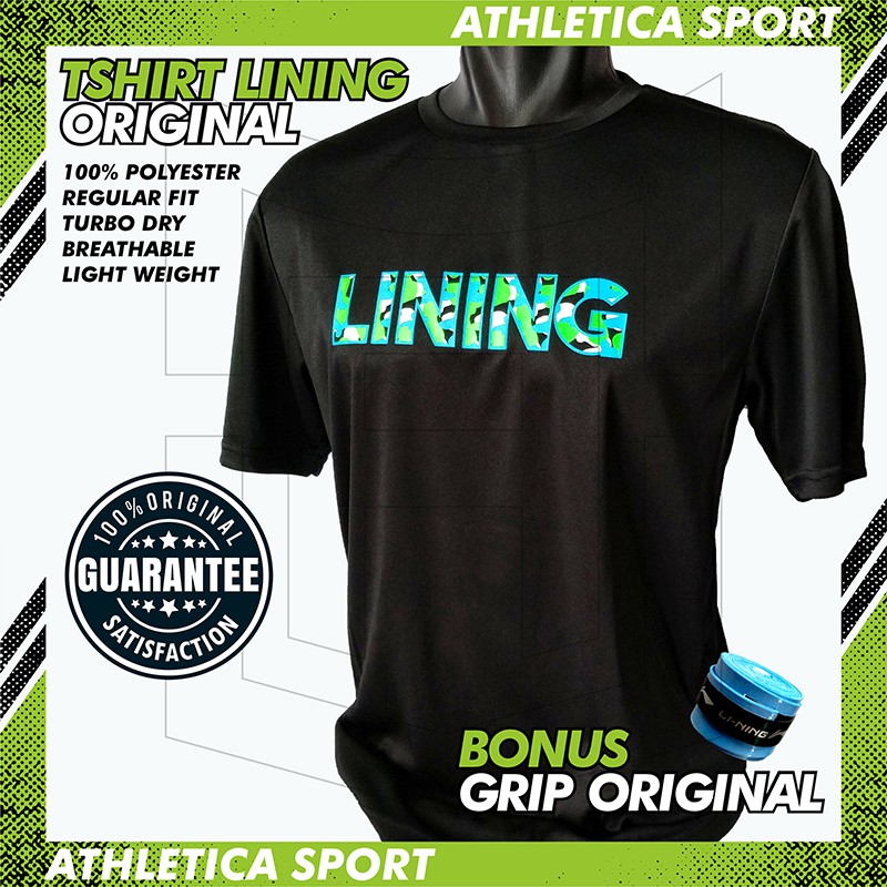 Jual BAJU KAOS BADMINTON LINING LOGO ORIGINAL | Shopee Indonesia