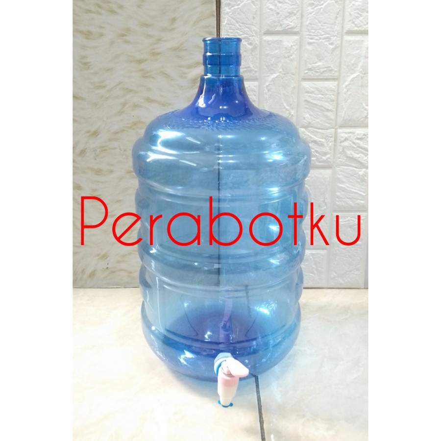 Jual Galon + Kran Jumbo 19 Liter / Galon Air Besar / Gallon | Shopee ...
