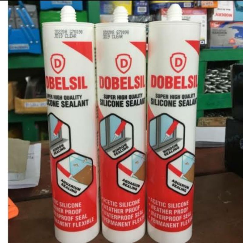 Jual Lem Sealant Tabung Kaca Aquarium Silicone Dobel Silen Botol ...