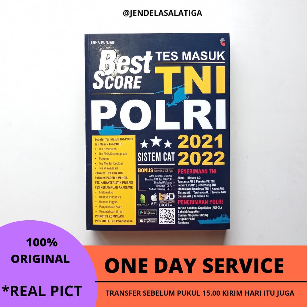 Jual Best Score Tes Masuk Tni Polri Sistem Cat 2021 2022 Enha Punjabi