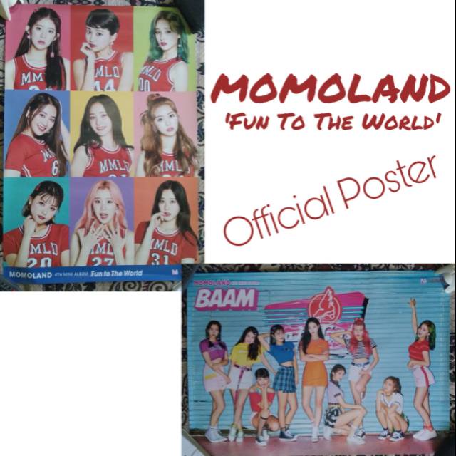 Jual Official Poster Momoland Fun To The World Indonesia|Shopee Indonesia