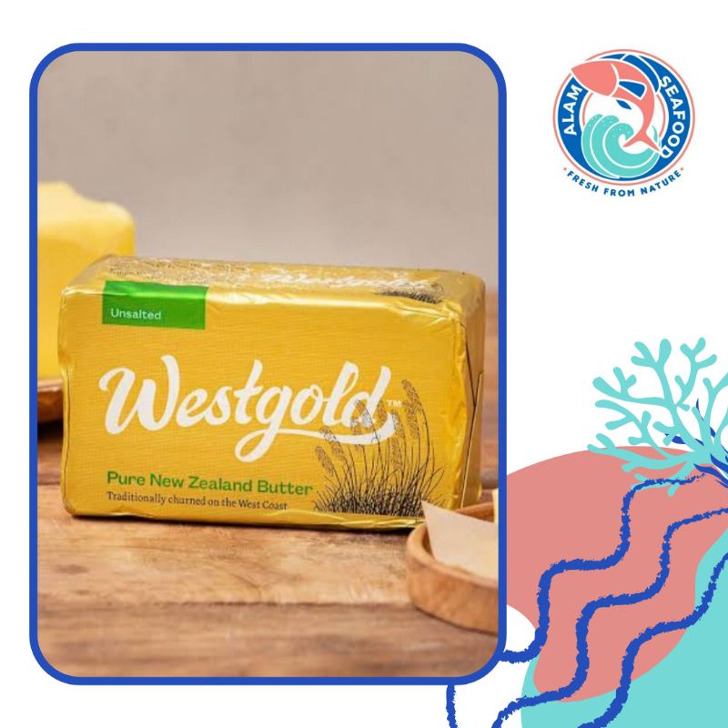 Jual Westgold Unsalted Butter/Grass Fed Butter/Butter Sehat/Butter ...