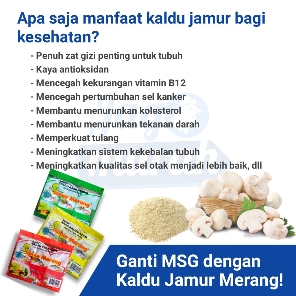 Jual Kaldu non MSG Kaldu Jamur Ayam Sapi Penyedap Rasa Cap Kaldu Jamur ...