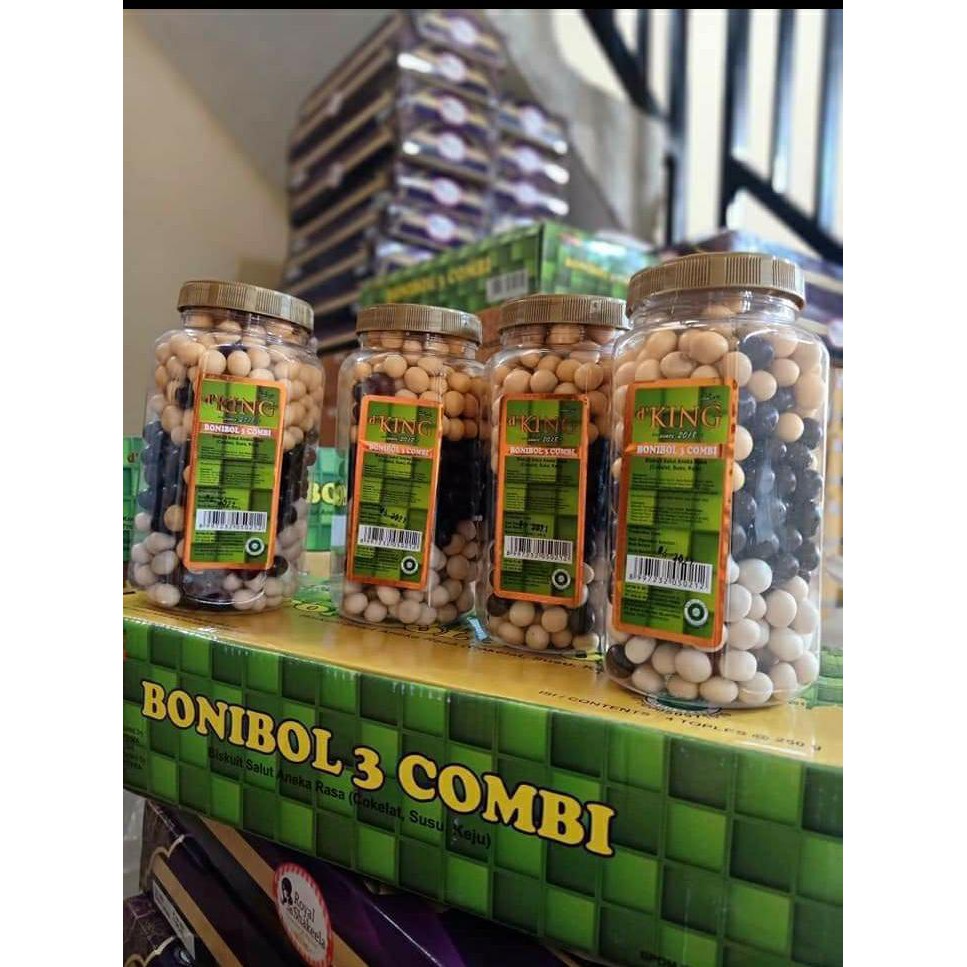 Jual Bonibol Chocolate Biscuit 3 Combi Edisi Lebaran 1Box (4x250gr ...