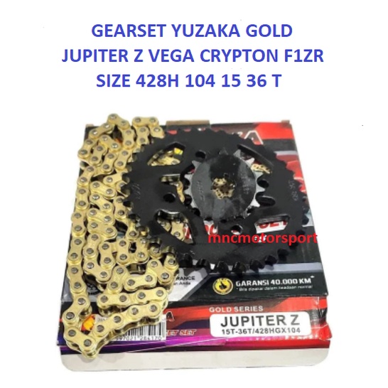 Jual GEARSET GIRSET GEAR GIR SET YUZAKA JUPITER Z VEGA LAMA NEW CRYPTON ...