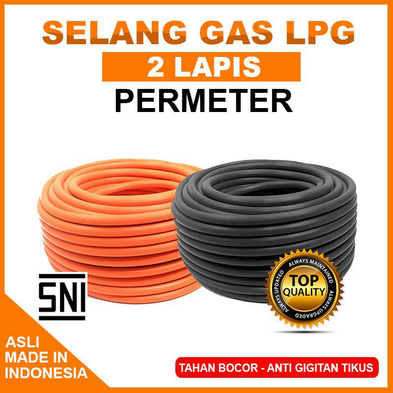 Jual Selang regulator gas kompor LPG meteran SNI orange tekanan tinggi ...