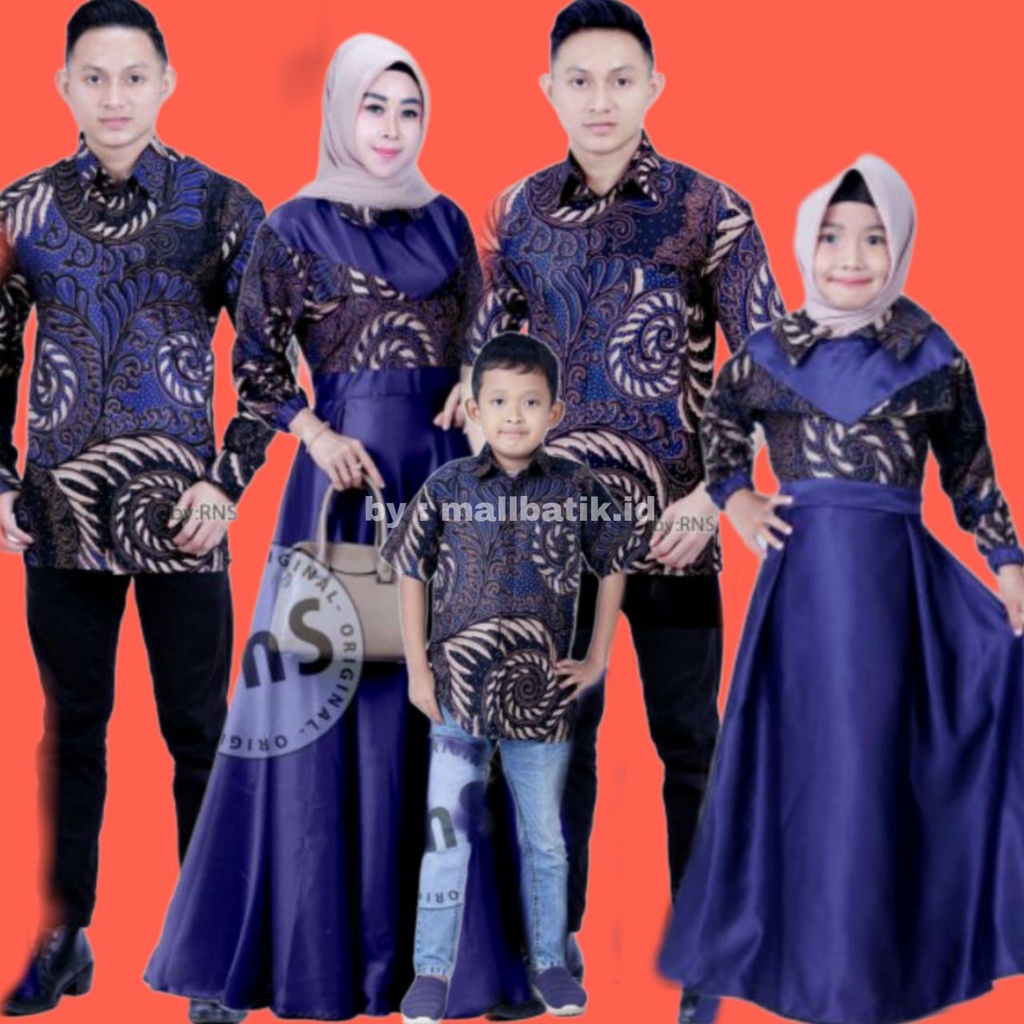 Jual Couple Keluarga Sarimbit Batik Family Seragam Nikahan Couple Batik ...