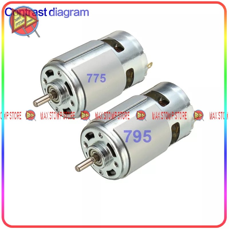 Jual Dinamo Motor DC 795 High Torque 12V Speed Dinamo Double Bearing | Shopee Indonesia