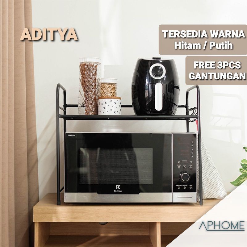 Jual APHOME Rak Microwave Rak Oven Rak Bumbu Rak Minimalis Rak Dapur ...