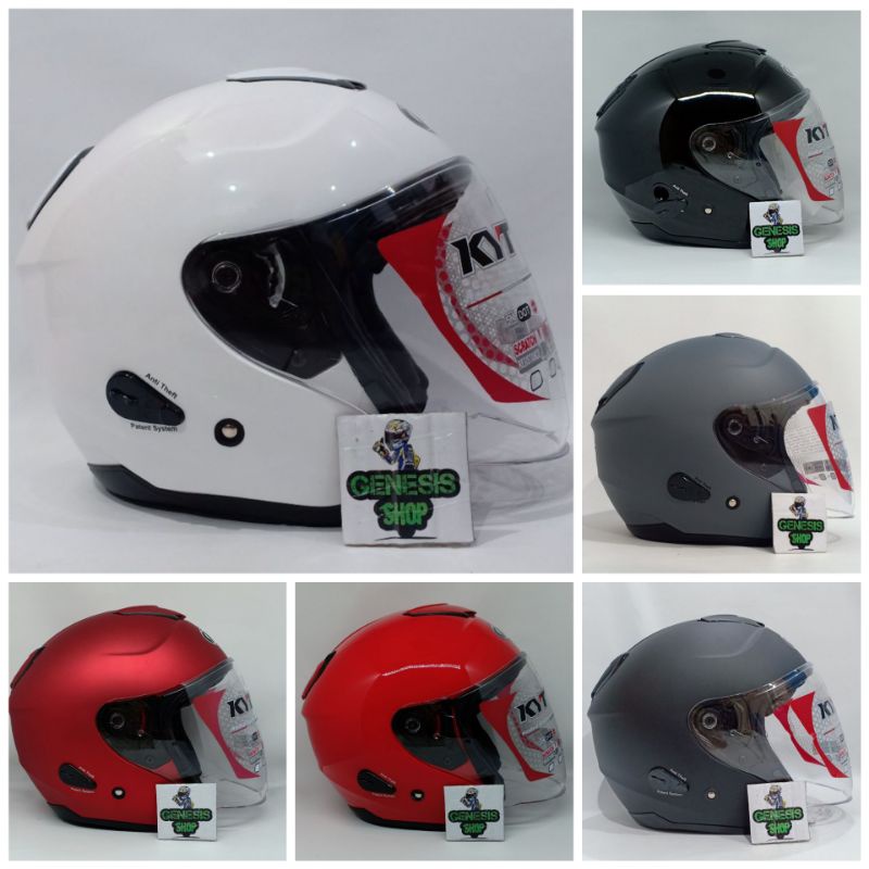 Jual Helm KYT half face helm KYT KYOTO solid polos | Shopee Indonesia