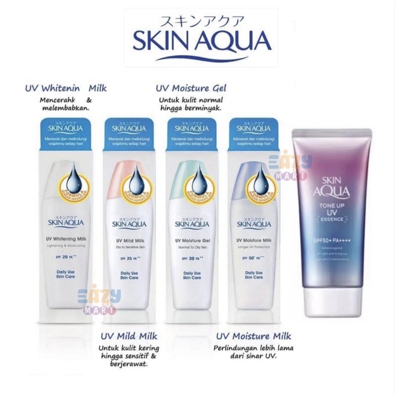 Jual SKIN AQUA Sunscreen Series SPF 25 | SPF 30 | SPF 50| Tone Up UV ...