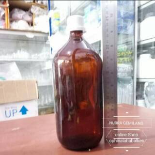 Jual Botol Kaca Gelap 1L / 1000ml (Rekondisi) Indonesia|Shopee Indonesia
