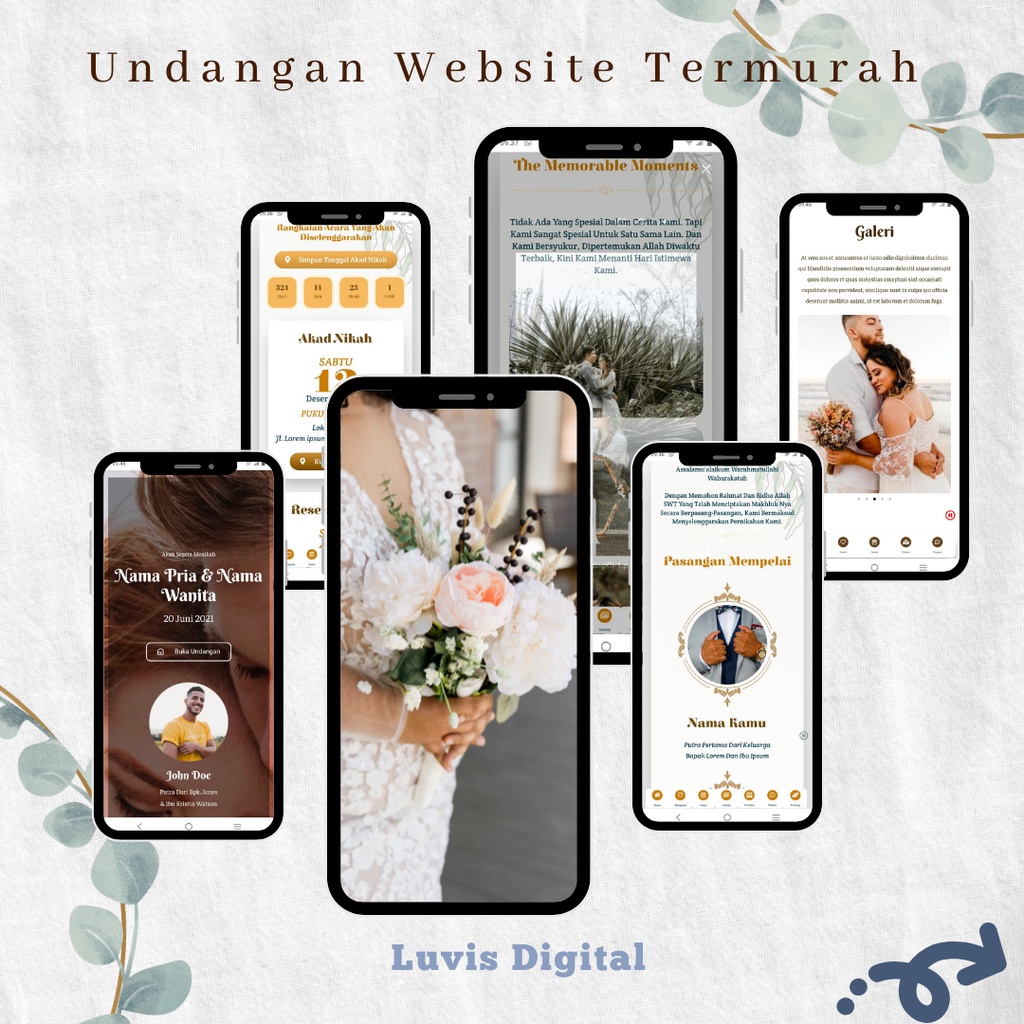 Jual Promo Undangan Digital Website Undangan Pernikahan Undangan Nikah ...