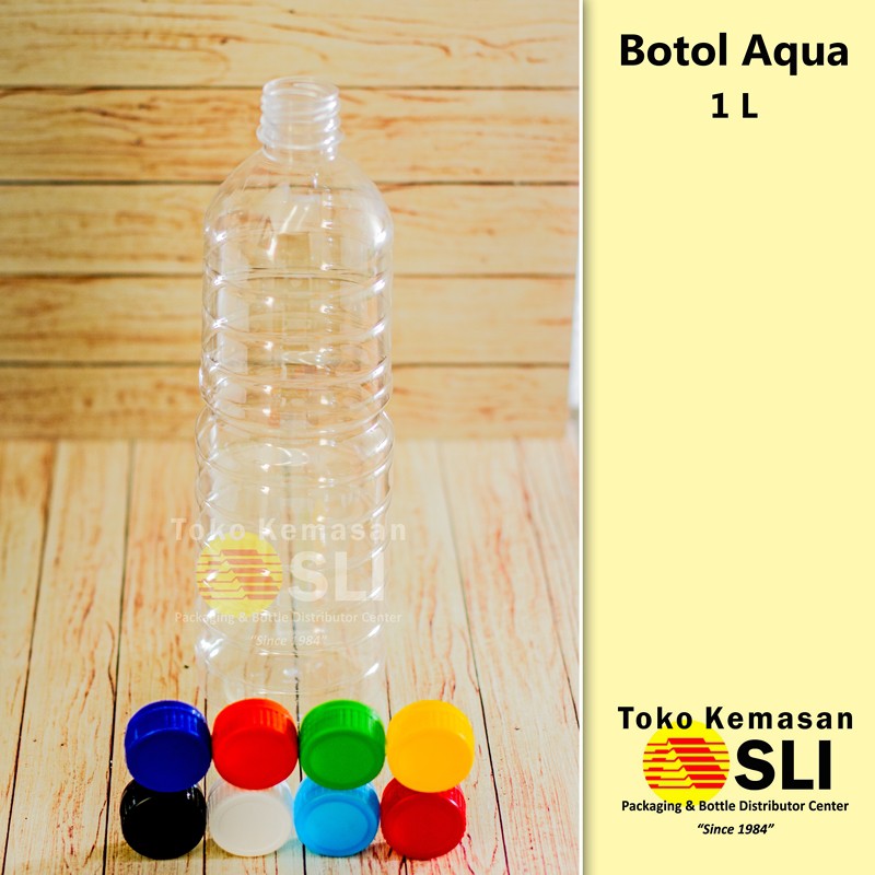 Jual Botol Aqua 1 L 60pcs (1 bal) | Kemasan Package Botol minuman ...