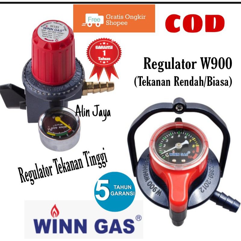 Jual REGULATOR WINN GAS TEKANAN TINGGI DAN TEKANAN RENDAH W900 ...