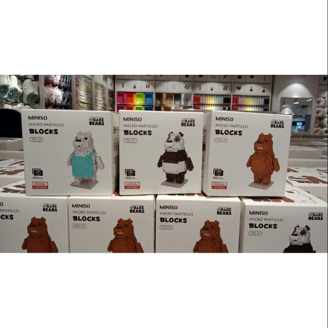 Jual MINISO WE BARE BEARS BLOCKS. Micro particles blocks. READY ...