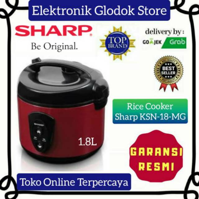 SHARP RICE COOKER KS N18MG 3in1 1.8 LITER | Shopee Indonesia