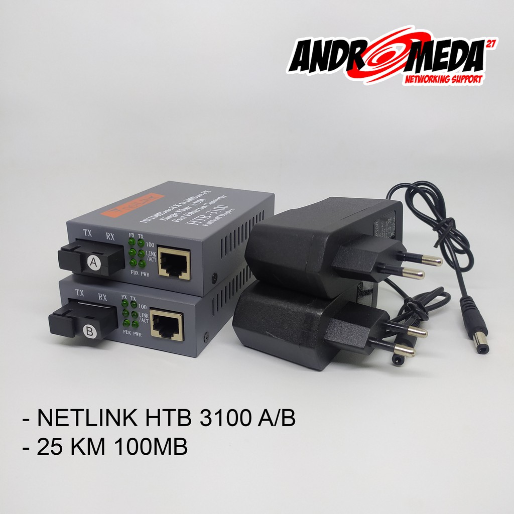 Netlink Converter Fiber Optik HTB 3100 AB | Shopee Indonesia