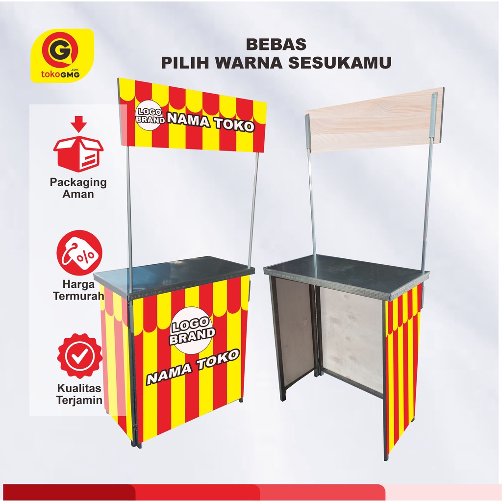 Jual Booth Lipat Holo-Steel Murah Banget - Gerobak Jualan - Usaha Kaki ...