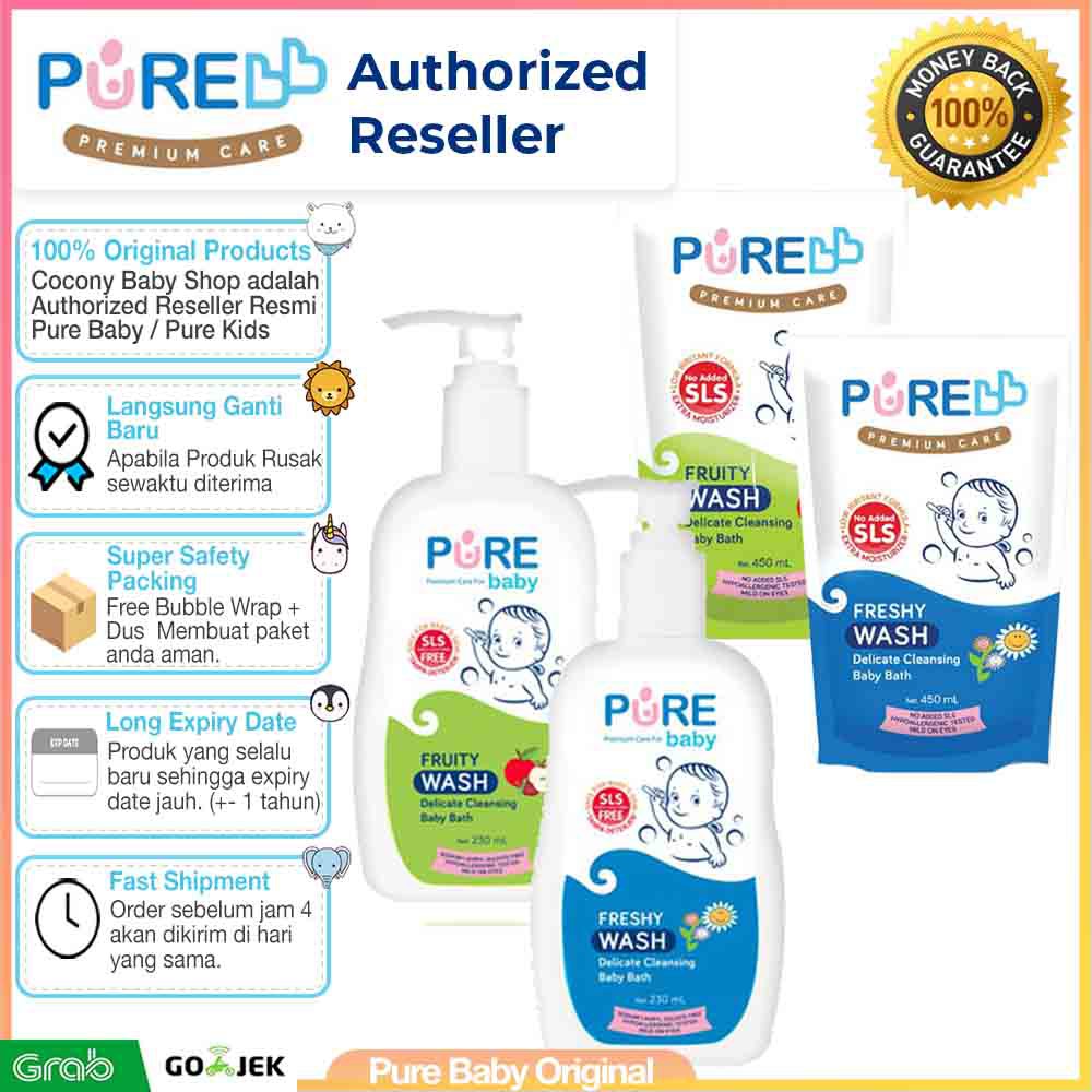Jual [BPOM] - Pure BB Wash 2 in 1 Sabun Mandi Bayi (Aman bagi Kulit ...