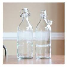 Jual Botol / Pitcher / Container Tertutup, 1 Liter, Kaca Bening ...
