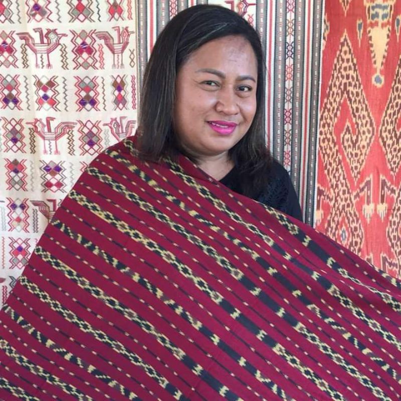 Jual Kain Tenun ikat Alor Handmade, Motif Gajah | Shopee Indonesia