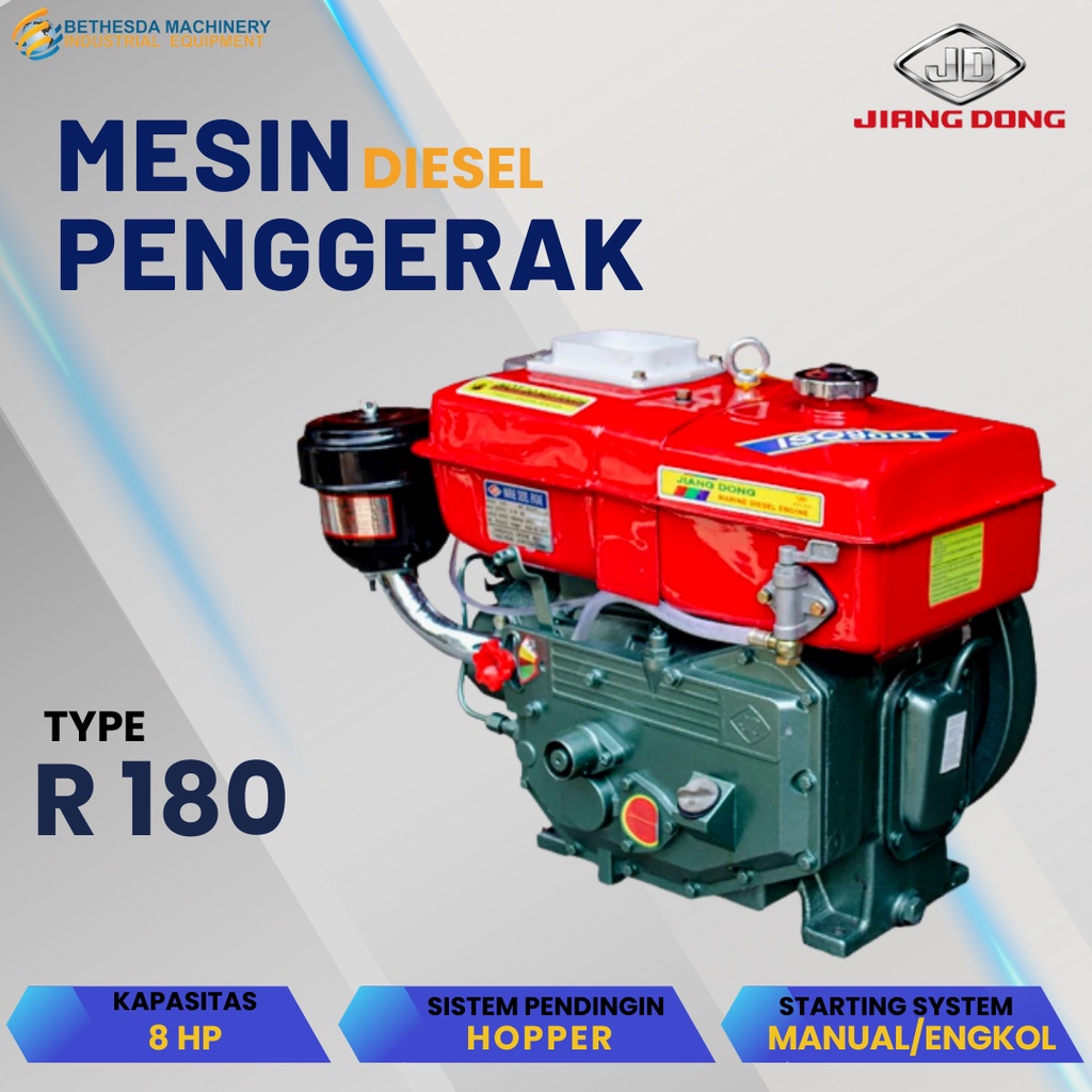 Jual Mesin penggerak 8PK - Diesel Jiangdong R 180 NL 8 HP/ 8HP Engine Solar | Shopee Indonesia