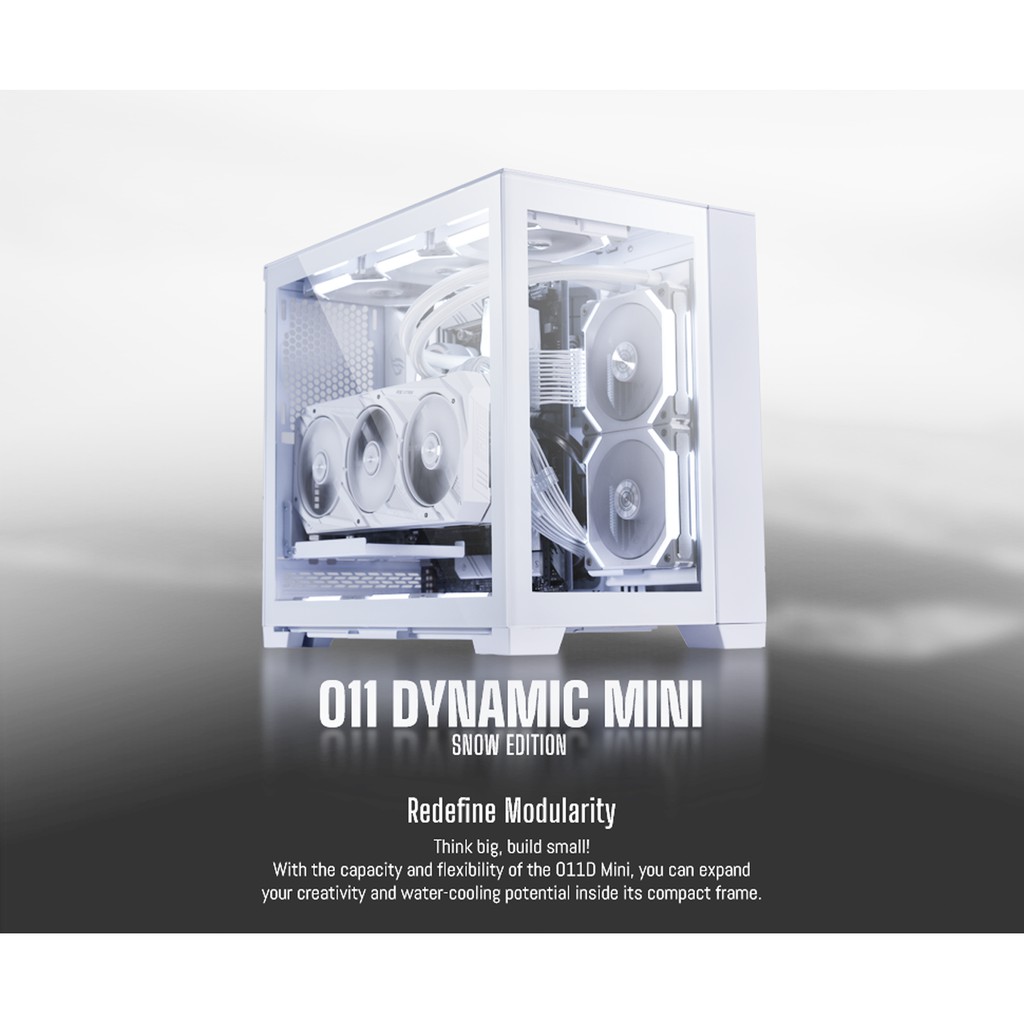 Jual Lian Li - O11 Dynamic Mini Snow White - Gaming Case | Shopee Indonesia