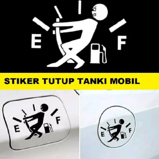 Jual cutting sticker mobil tutup tangki bensin lucu stiker keren murah ...